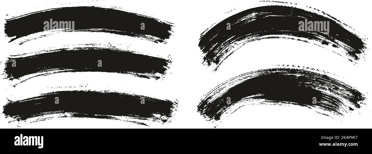 Round Brush Thin Curved Background Mix Artist Brush High Detail ...