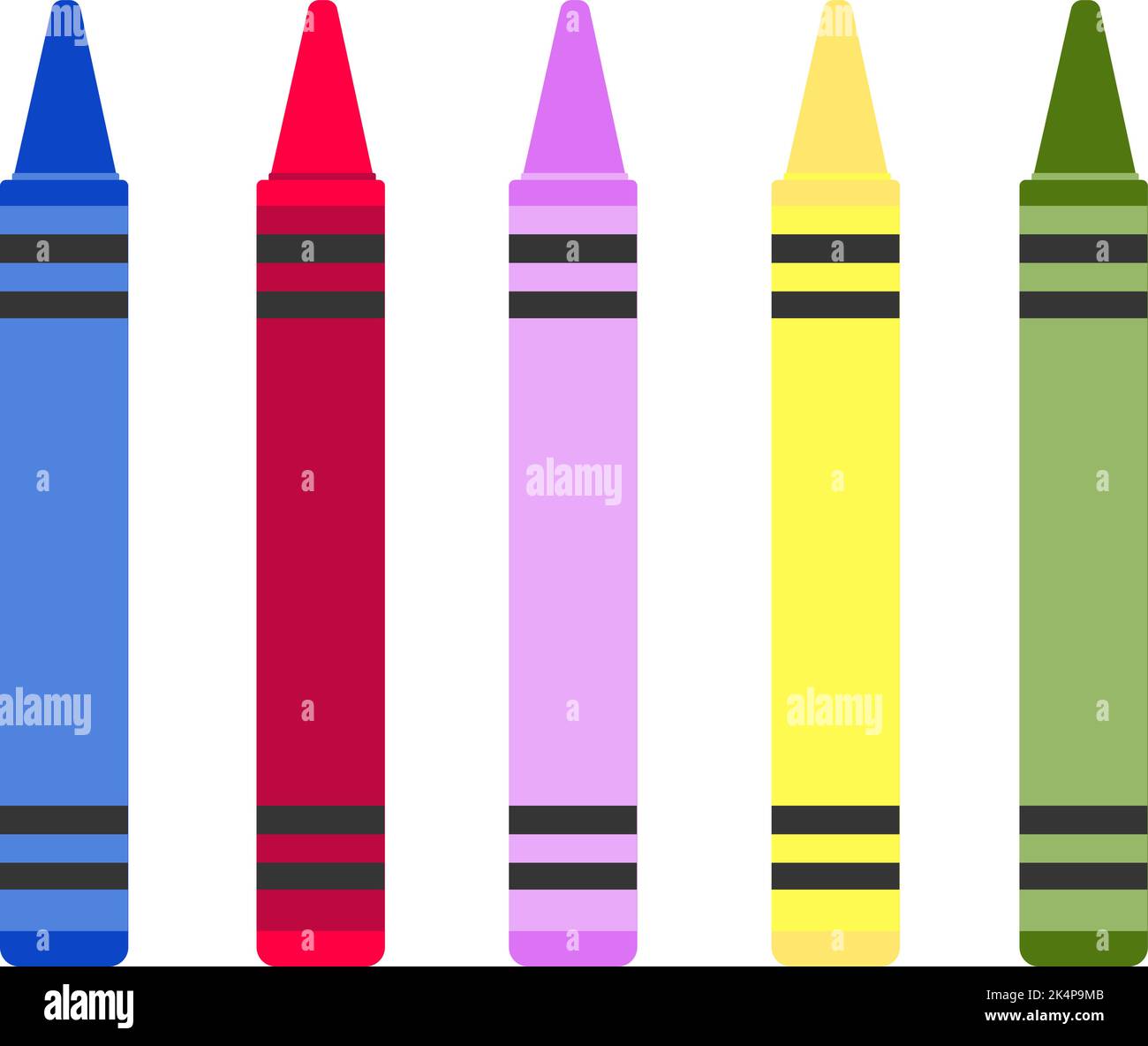 Crayons art Stock Vector Images - Alamy