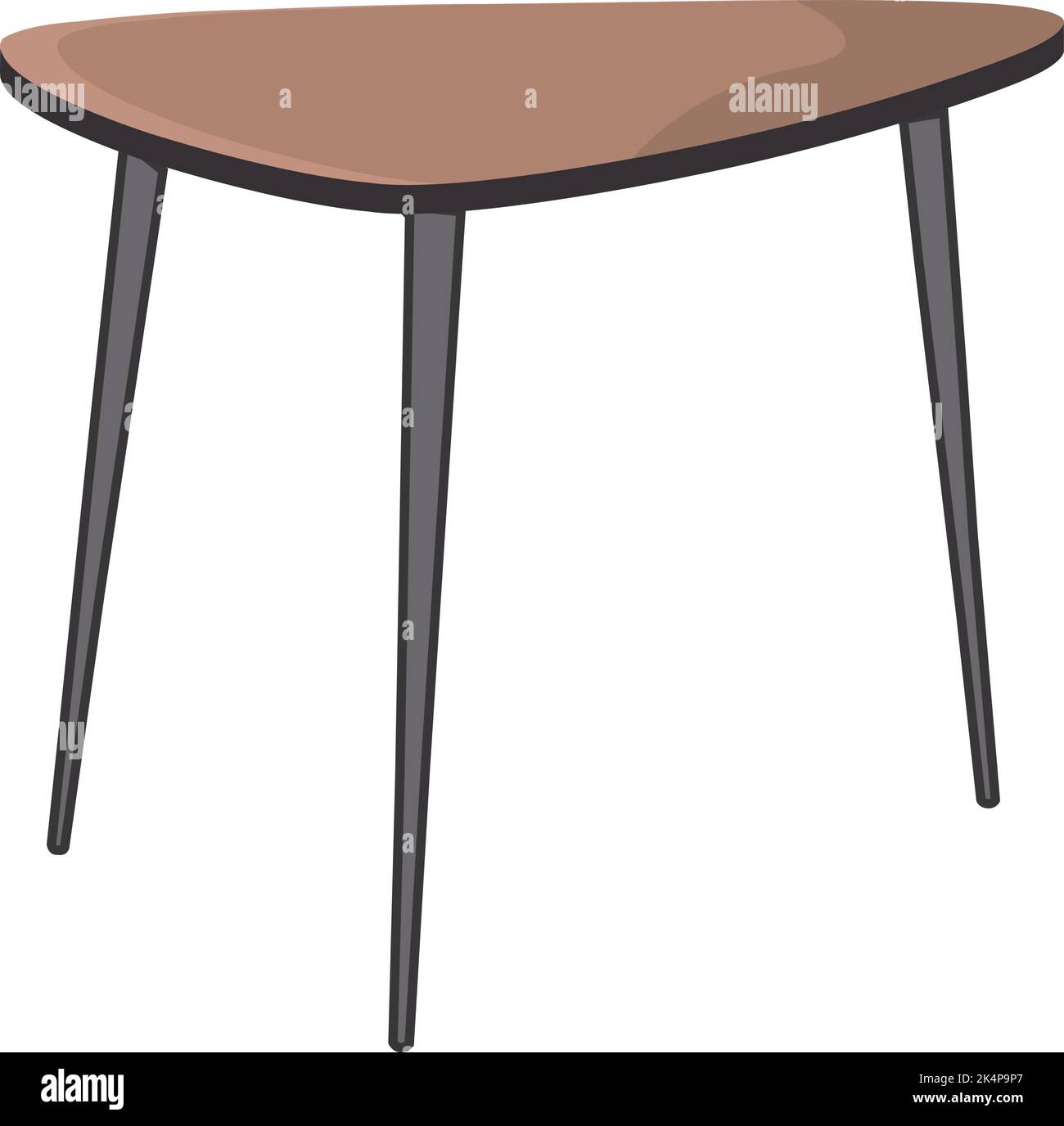 Small living room table, illustration, vector on a white background ...