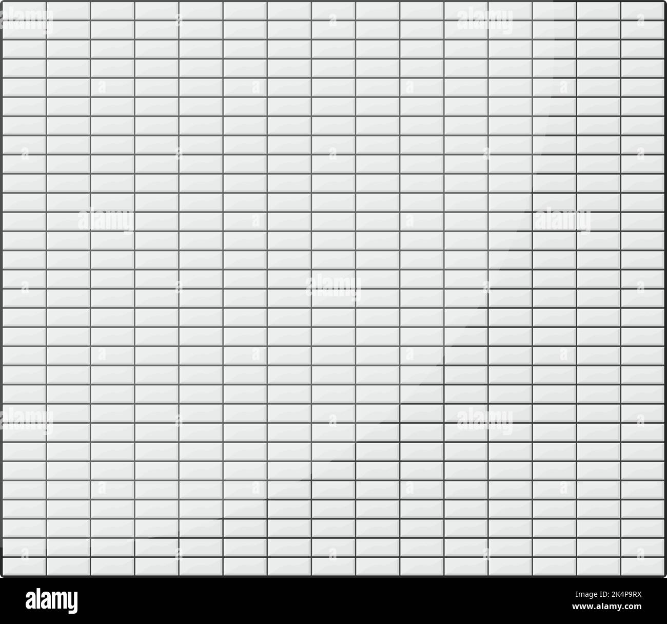 White tiles, illustration, vector on a white background Stock Vector ...