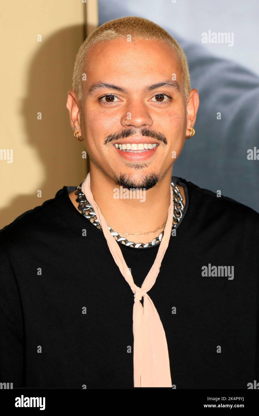 LOS ANGELES - SEP 21: Evan Ross at the Premiere Of Apple TV +'s "Sidney ...