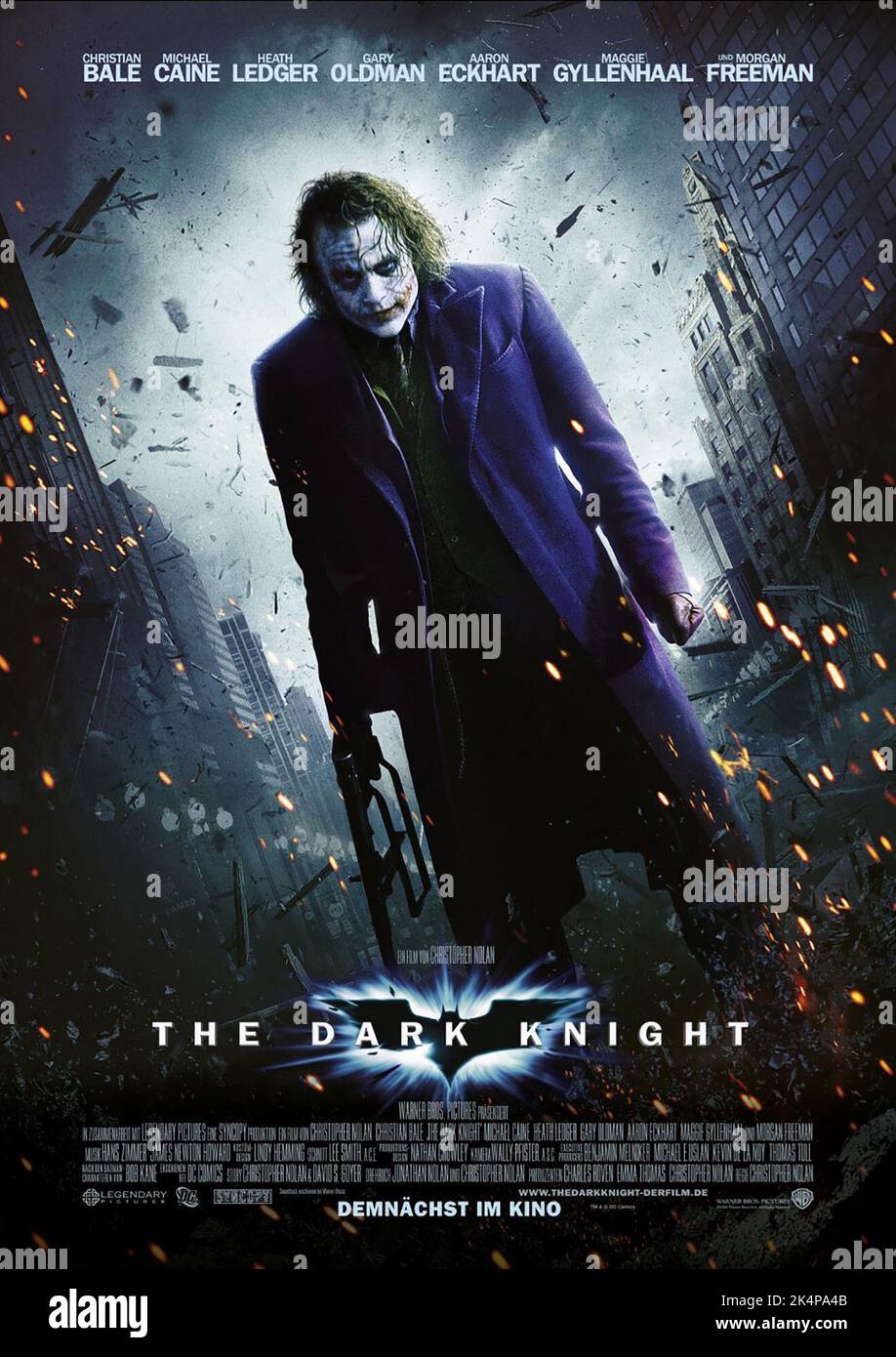 Dark knight joker heath ledger hi-res stock photography and images - Alamy
