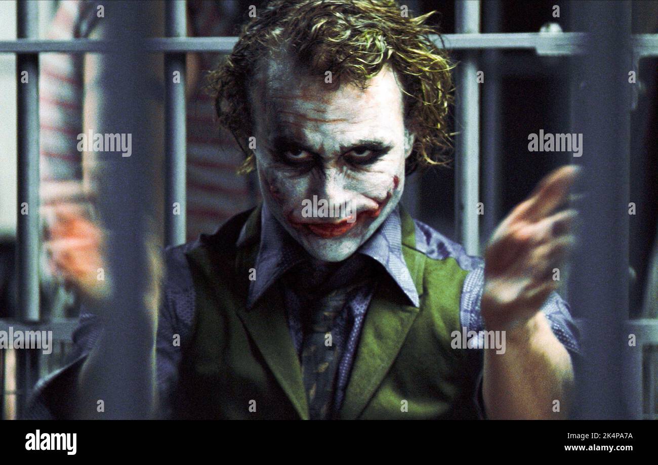 Dark knight joker heath ledger hi-res stock photography and images - Alamy