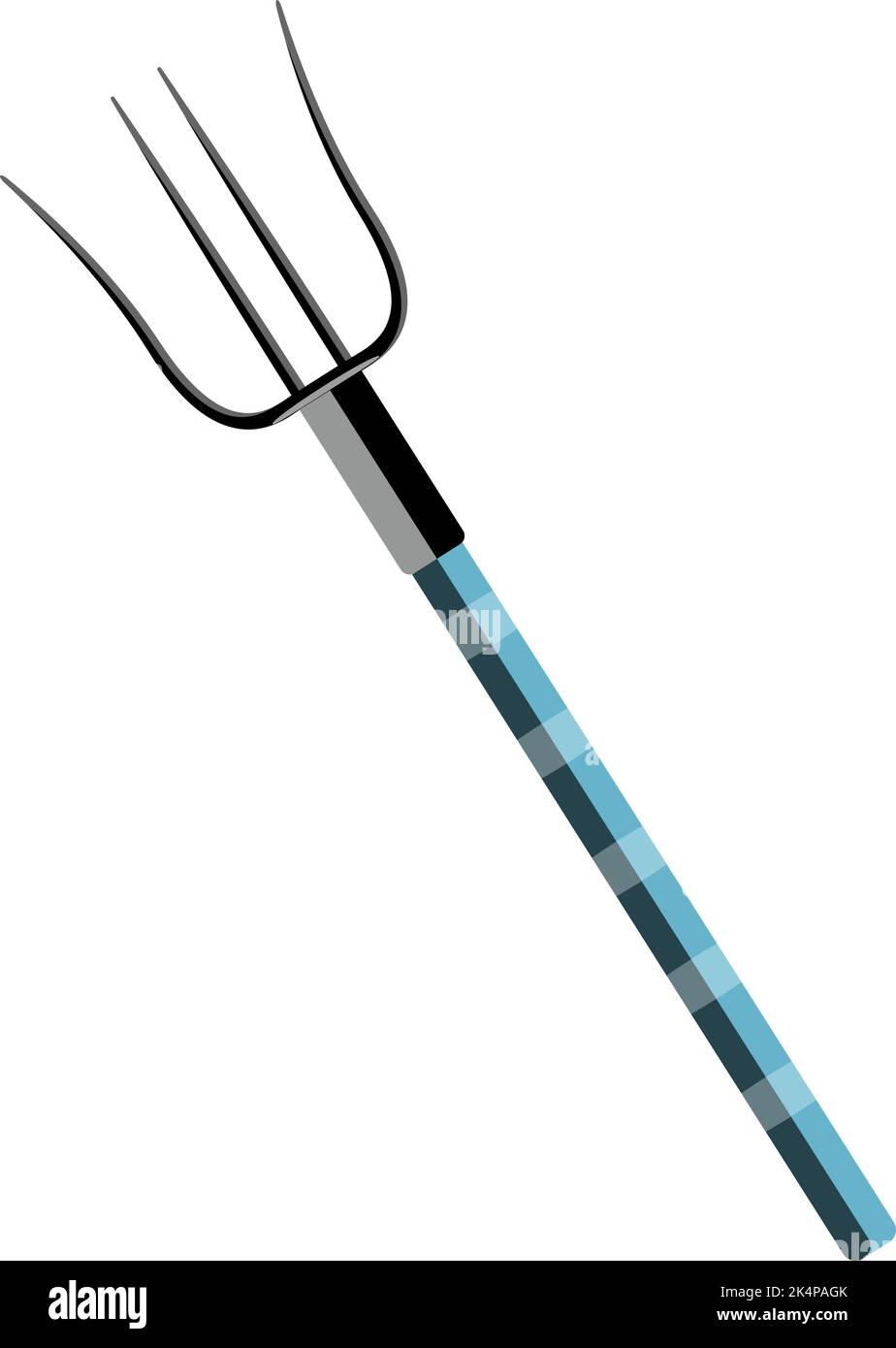 Hand cultivator, illustration, vector on a white background Stock ...