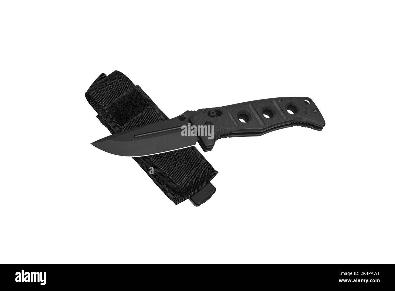 Khaki pocket folding knife. Compact metal sharp tactical knife with a ...