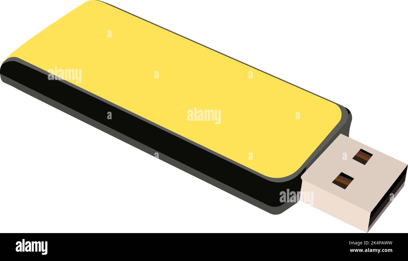 Yellow usb flash drive icon hi-res stock photography and images - Alamy