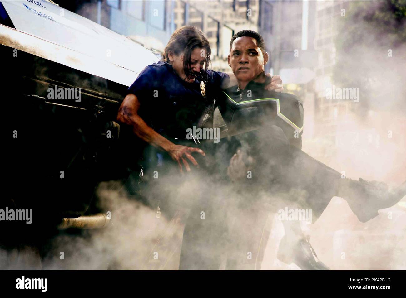 LIZ WICKER, WILL SMITH, HANCOCK, 2008 Stock Photo - Alamy