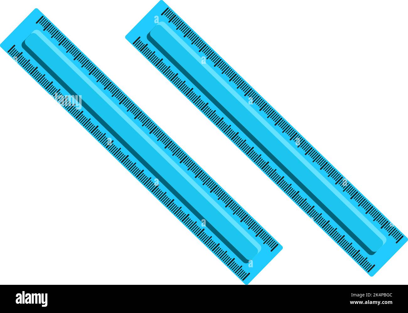 Blue study scale, illustration, vector on a white background Stock ...