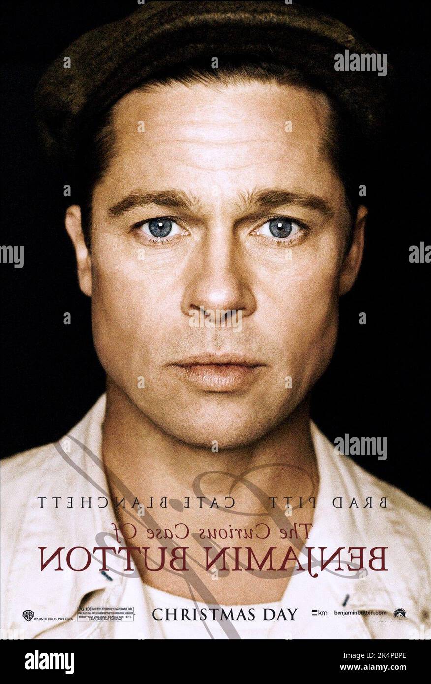 BRAD PITT POSTER, THE CURIOUS CASE OF BENJAMIN BUTTON, 2008 Stock Photo ...