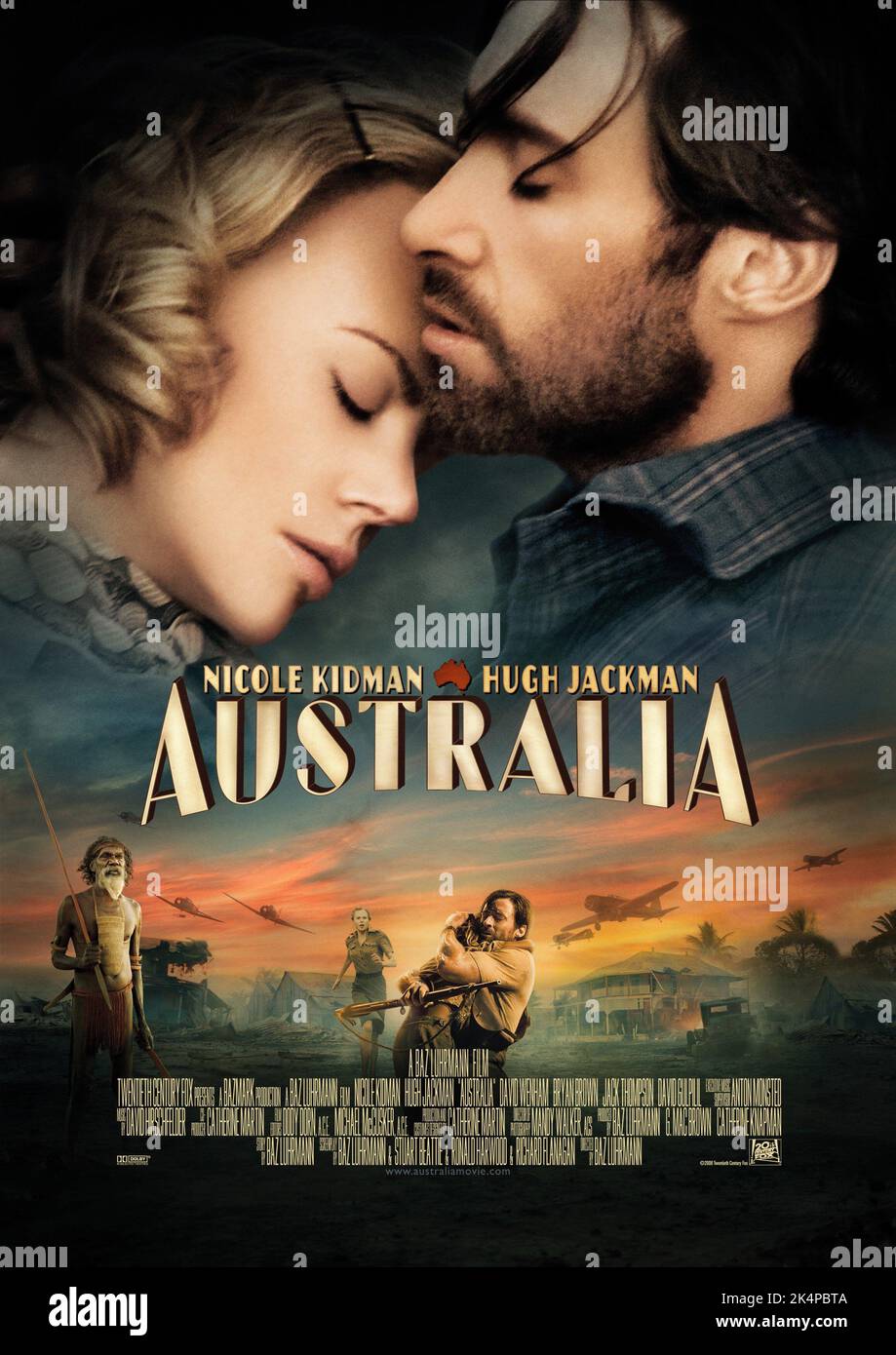 NICOLE KIDMAN, HUGH JACKMAN POSTER, AUSTRALIA, 2008 Stock Photo - Alamy
