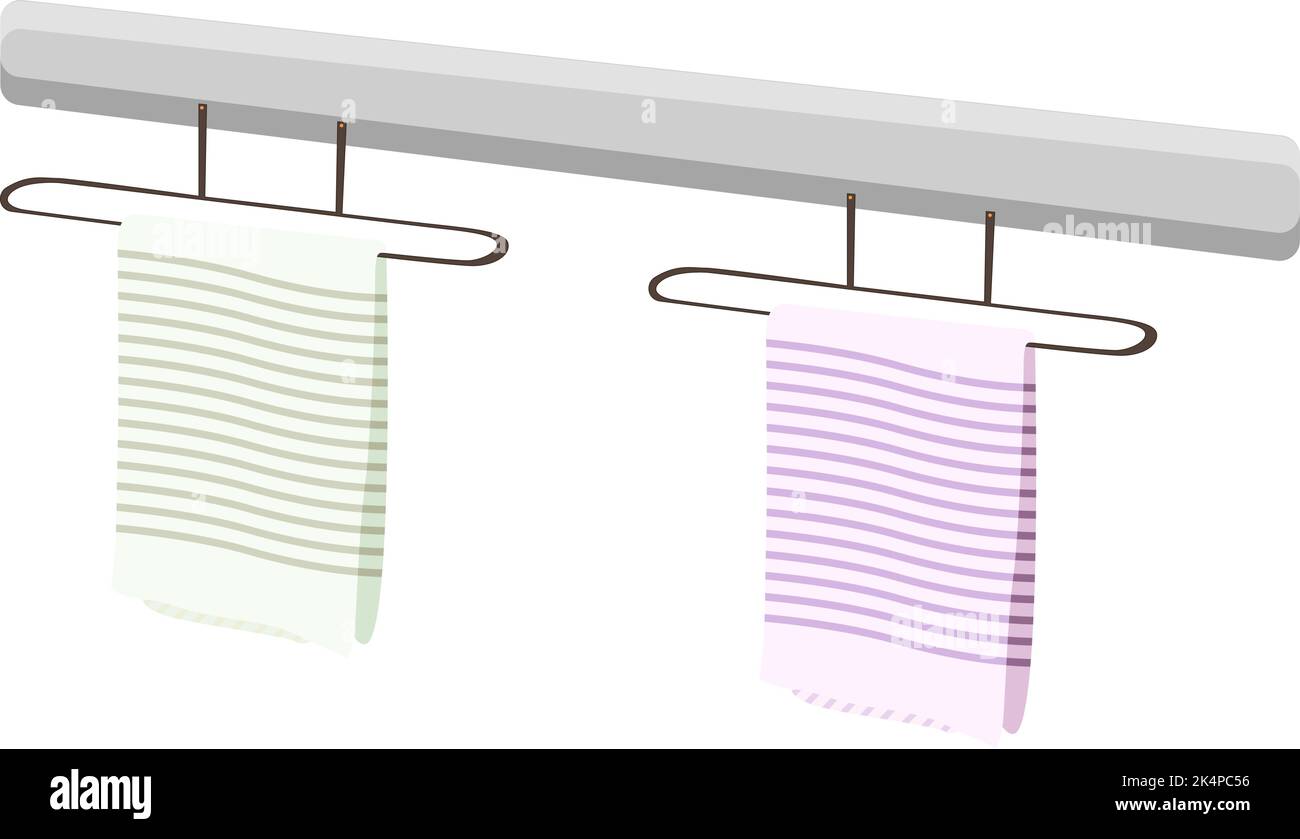 Towel hangers Stock Vector Images - Alamy