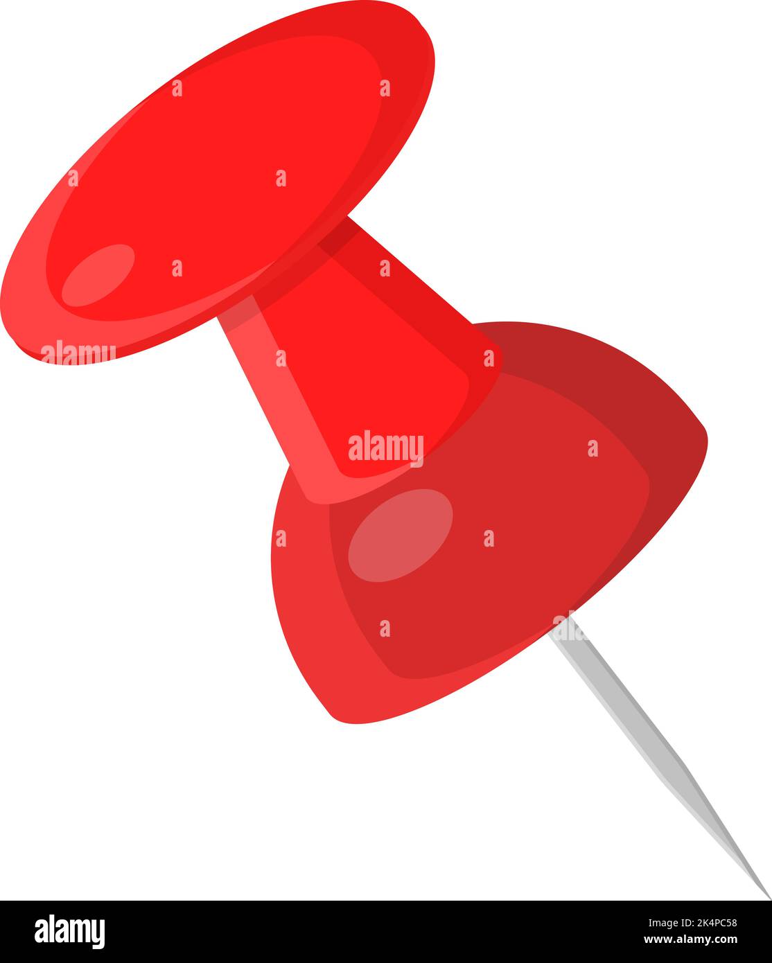 Red pin illustration hi-res stock photography and images - Alamy