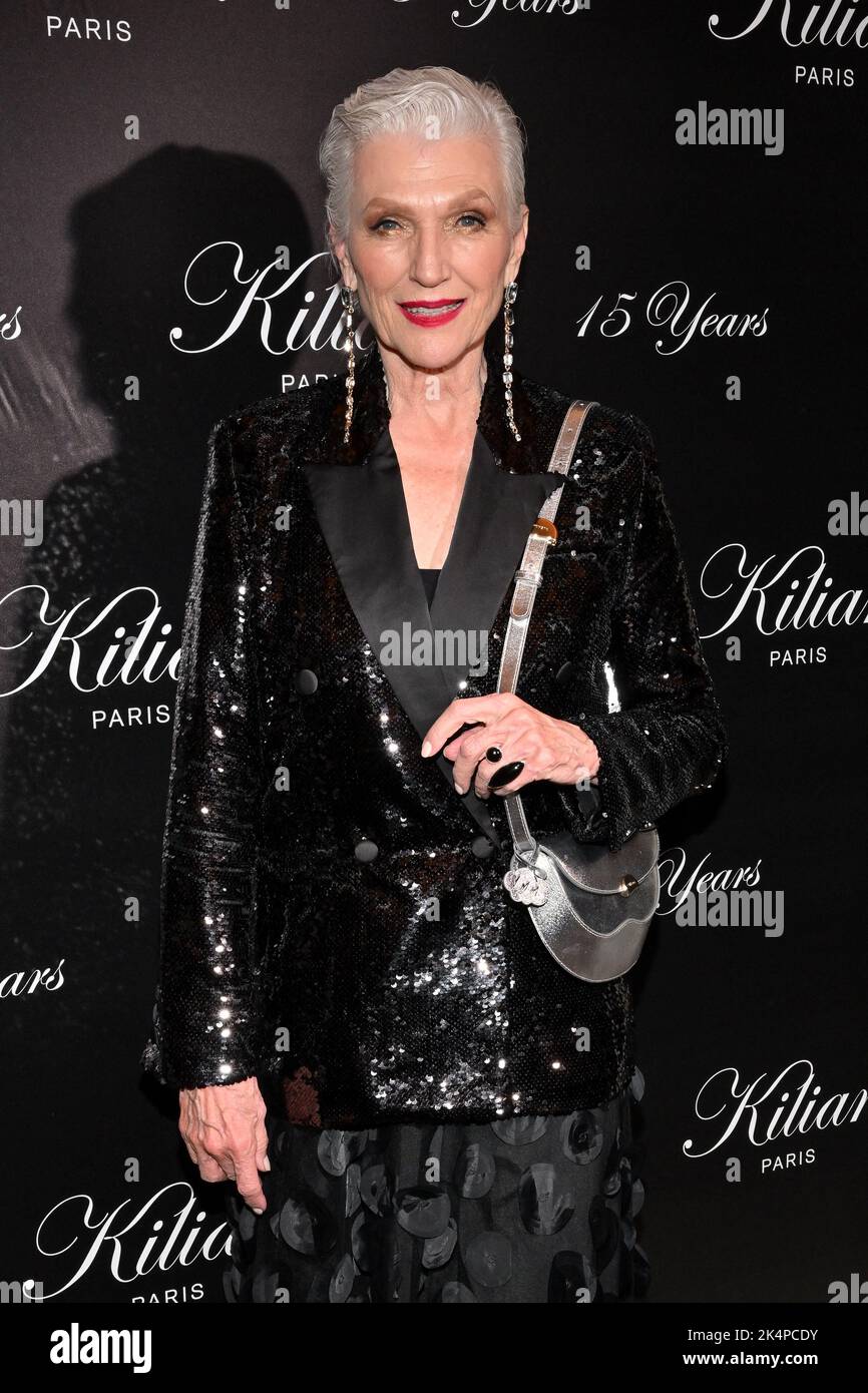 Paris, France on October 3, 2022, Maye Musk attends the Kilian 15th ...