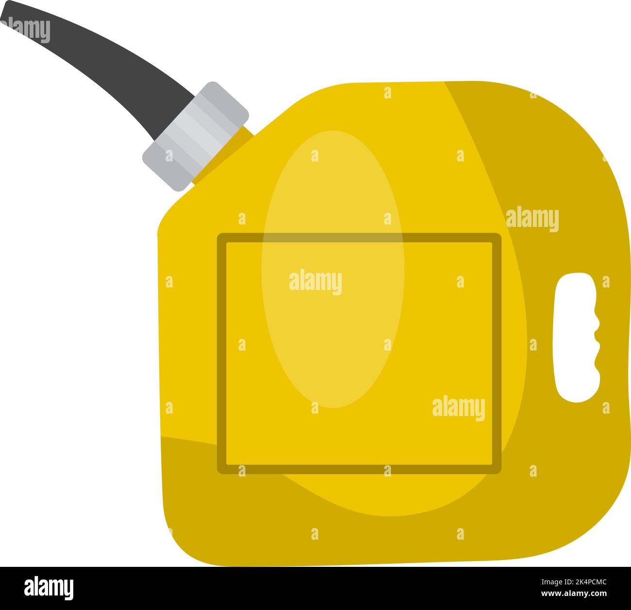 Yellow fuel tank, illustration, vector on a white background Stock ...