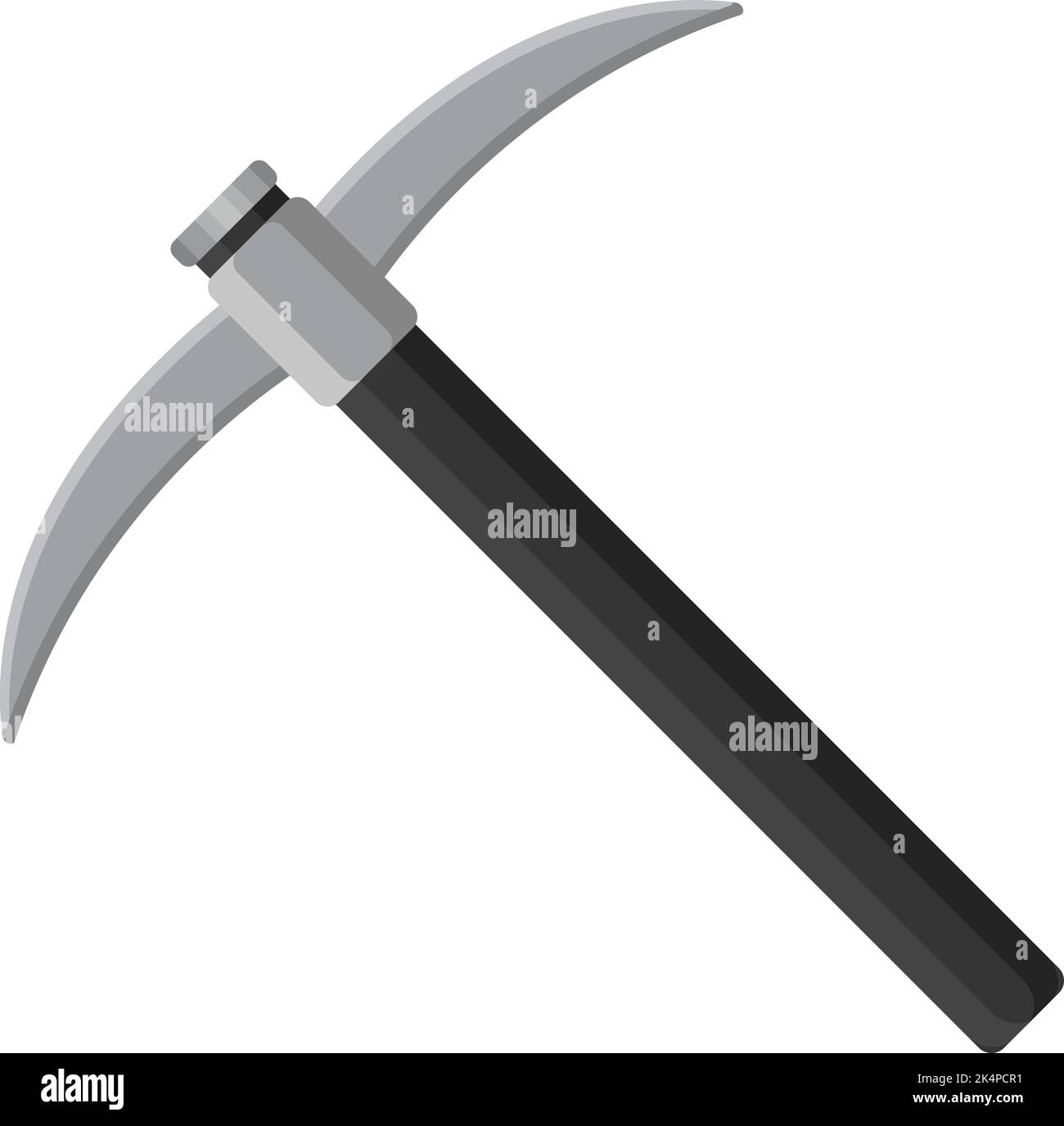 Digging tool, illustration, vector on a white background Stock Vector ...