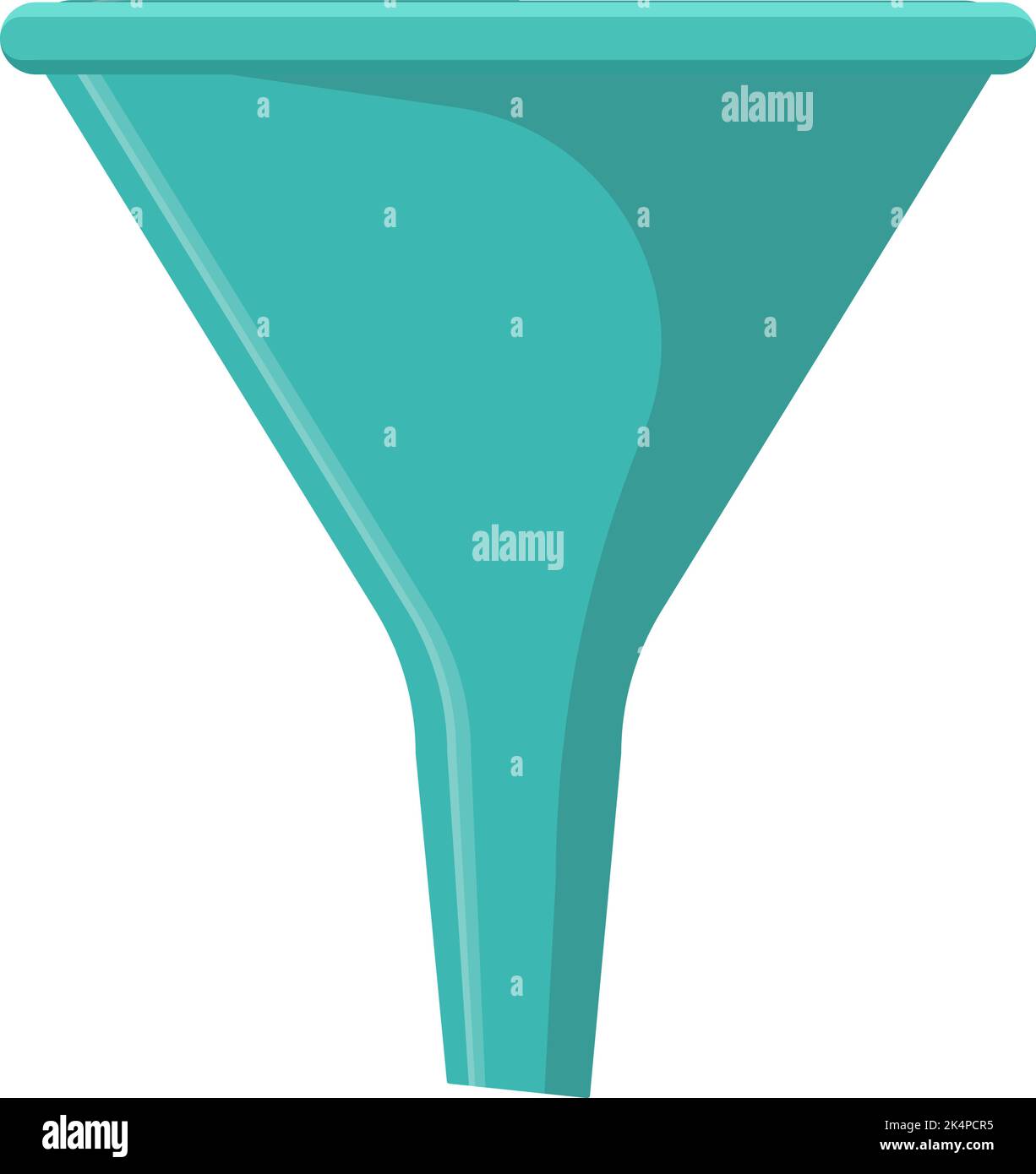 Plastic funnel, illustration, vector on a white background Stock Vector ...