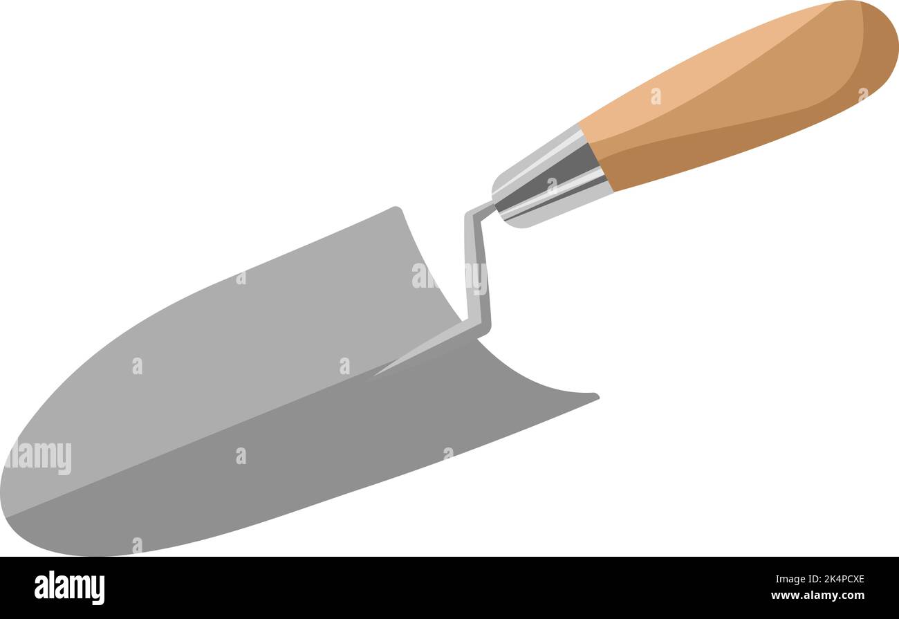 Digging trovel, illustration, vector on a white background Stock Vector ...