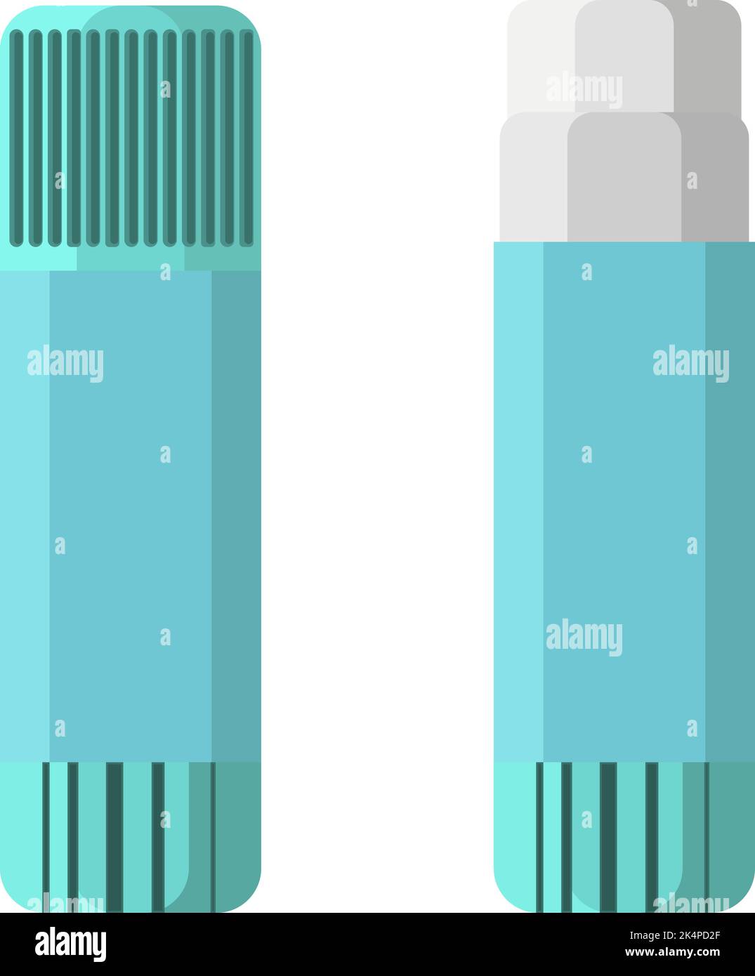 Blue stick glue, illustration, vector on a white background Stock ...