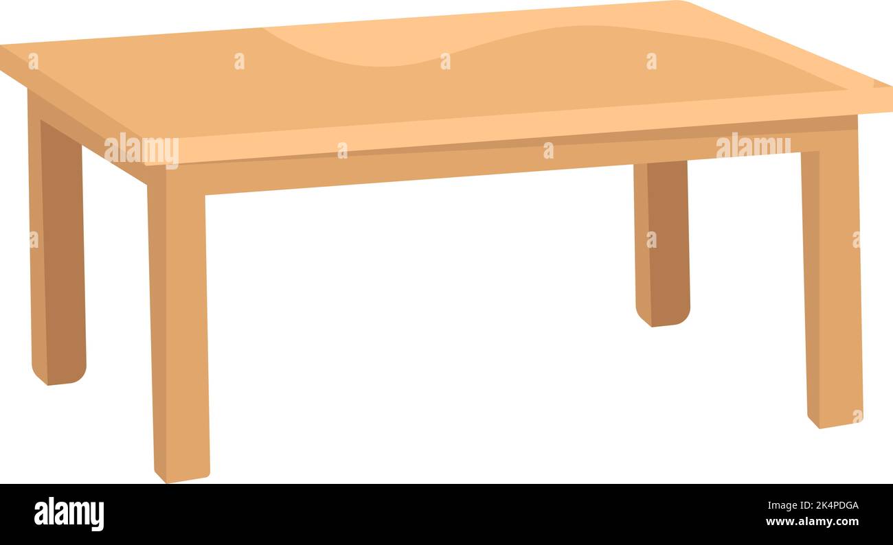 Dining table, illustration, vector on a white background Stock Vector ...