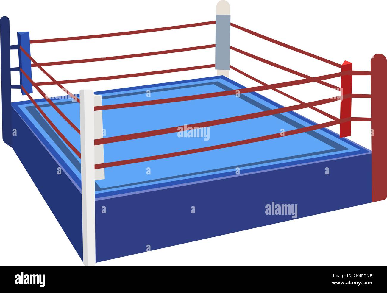 Boxing Ring Illustration Vector On A White Background Stock Vector