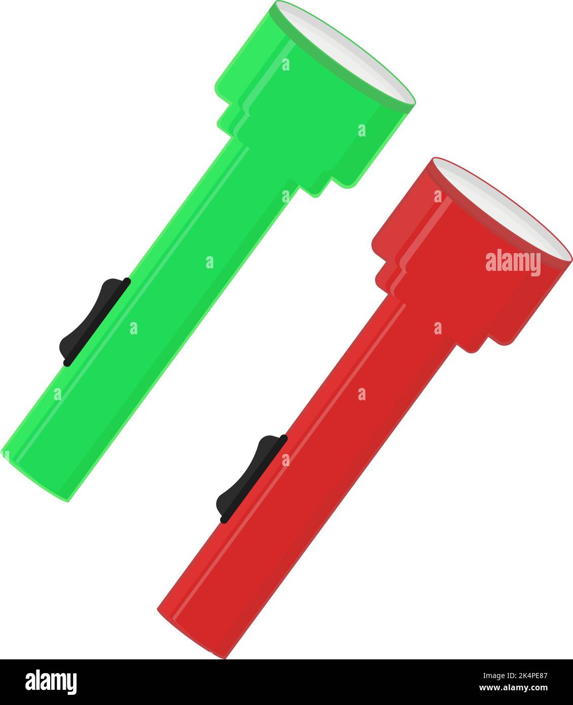 Plastic led lamp red background Stock Vector Images - Alamy