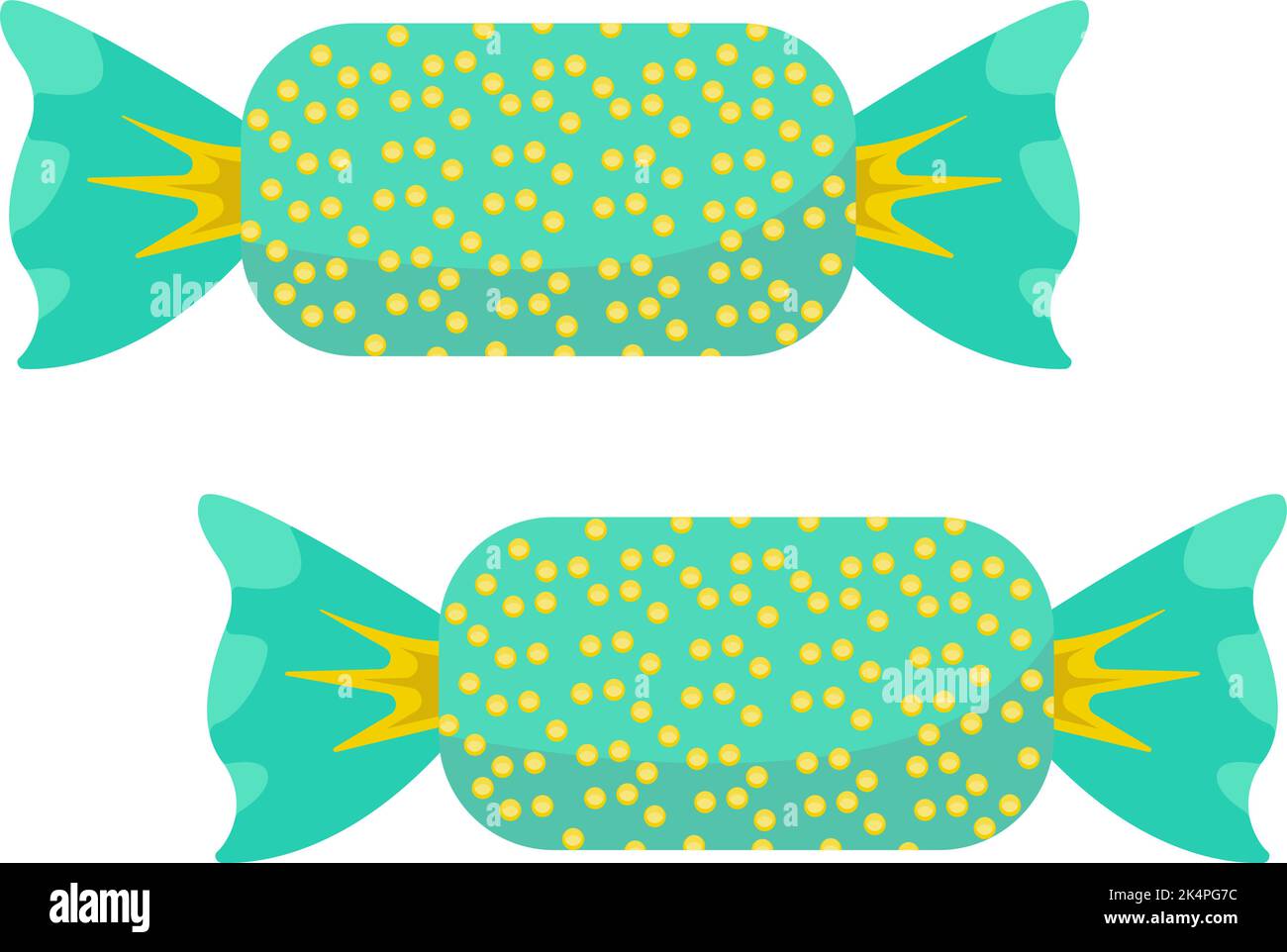 Toffe candy, illustration, vector on a white background Stock Vector ...