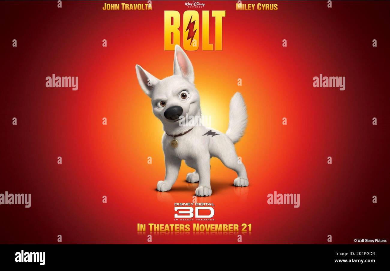 BOLT POSTER, BOLT, 2008 Stock Photo - Alamy