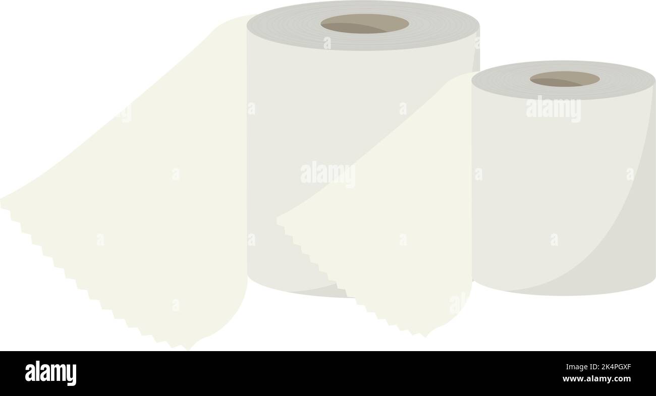 Restroom paper, illustration, vector on a white background Stock Vector ...