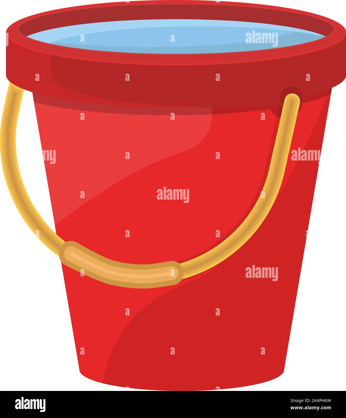 Red bucket and spade Stock Vector Images - Alamy