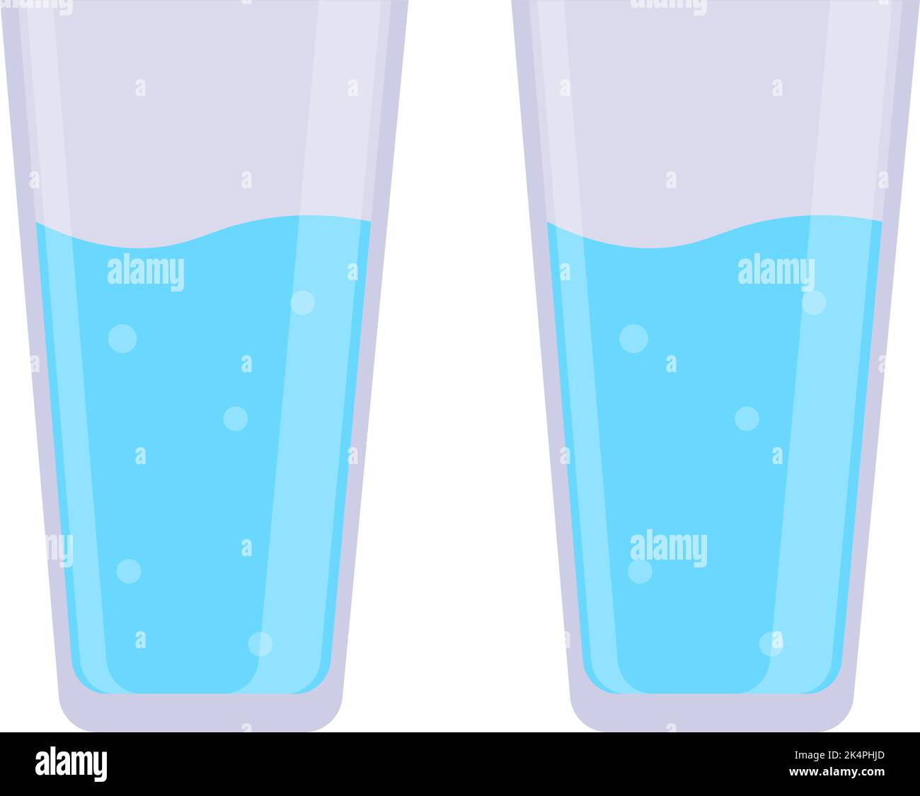 Empty glasses on set Stock Vector Images - Alamy