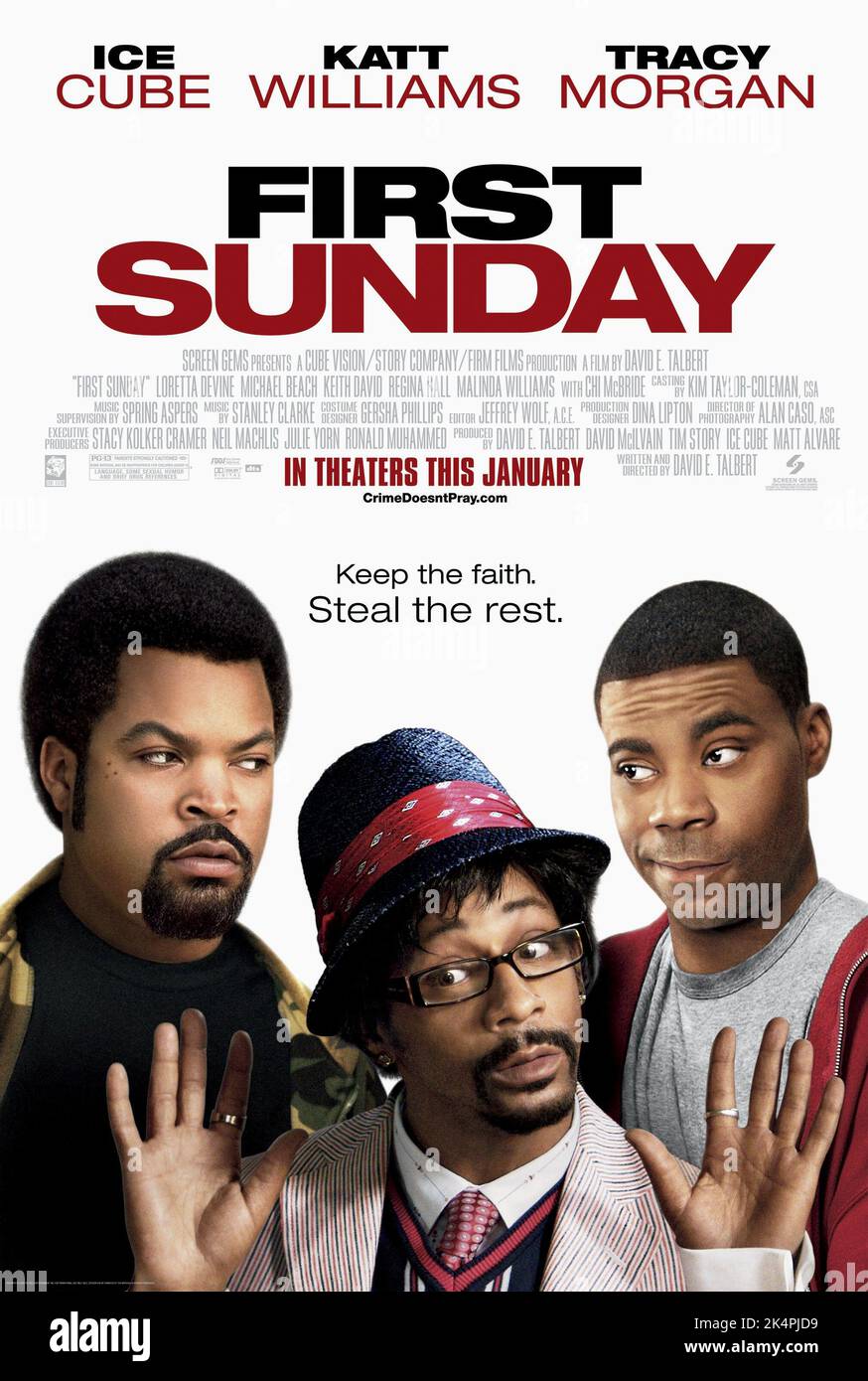 ICE CUBE, KATT WILLIAMS, TRACY MORGAN POSTER, FIRST SUNDAY, 2008 Stock ...