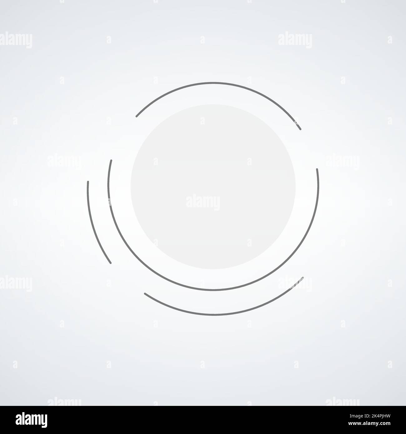 Grey white Abstract Hi-tech circle, cyber circle template. Stock vector ...