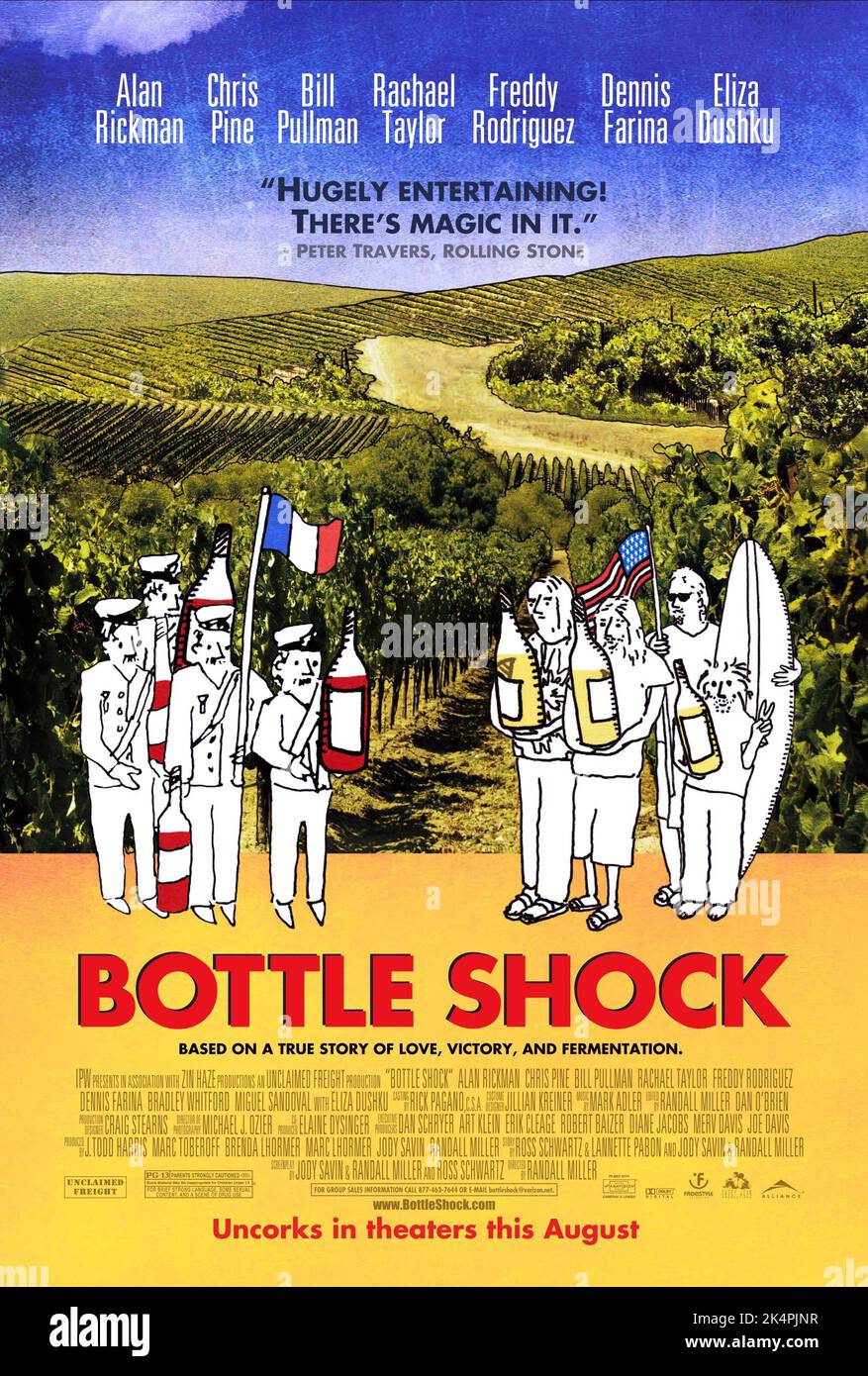 MOVIE POSTER, BOTTLE SHOCK, 2008 Stock Photo - Alamy