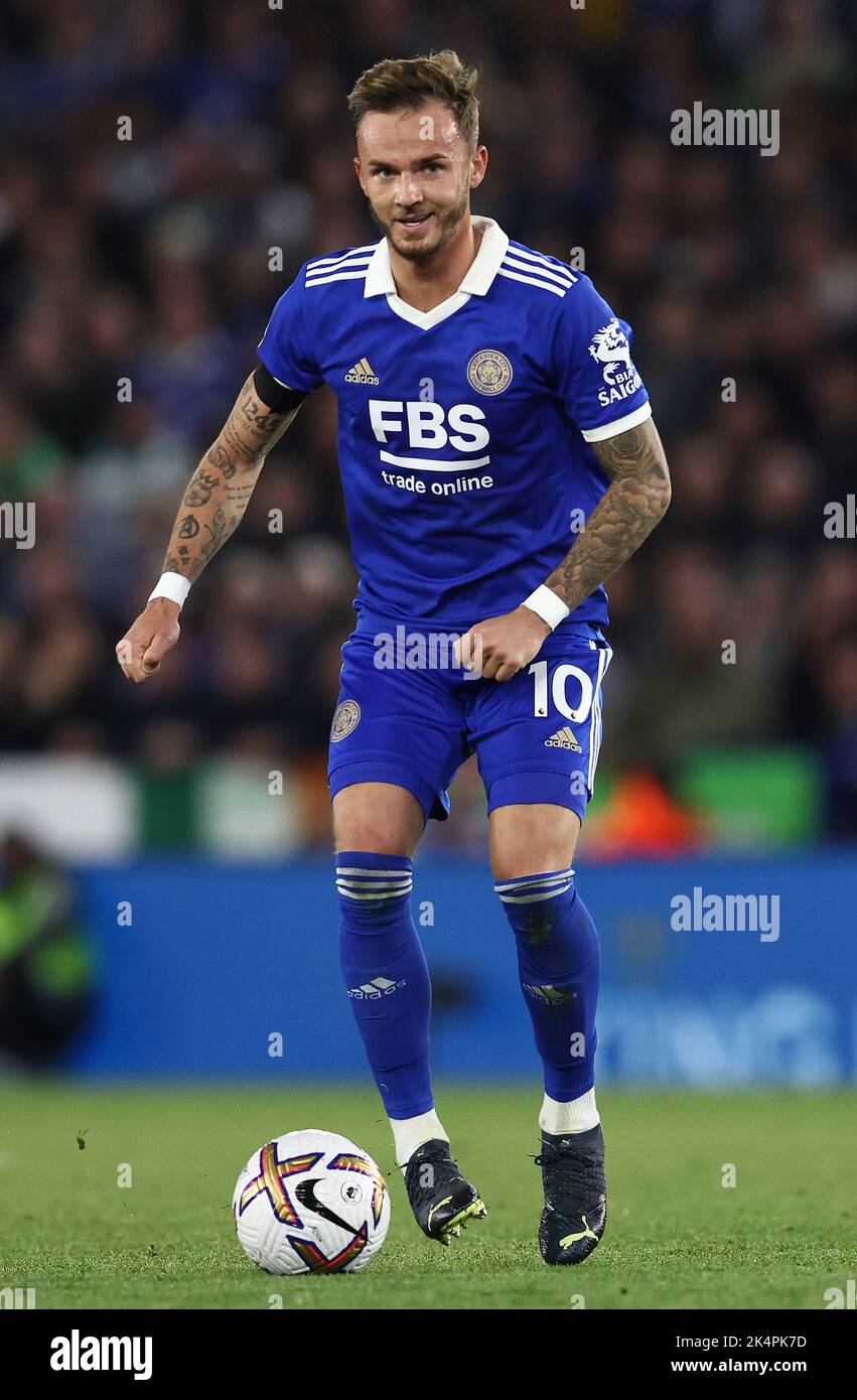 Leicester, England, 3rd October 2022. James Maddison of Leicester City ...
