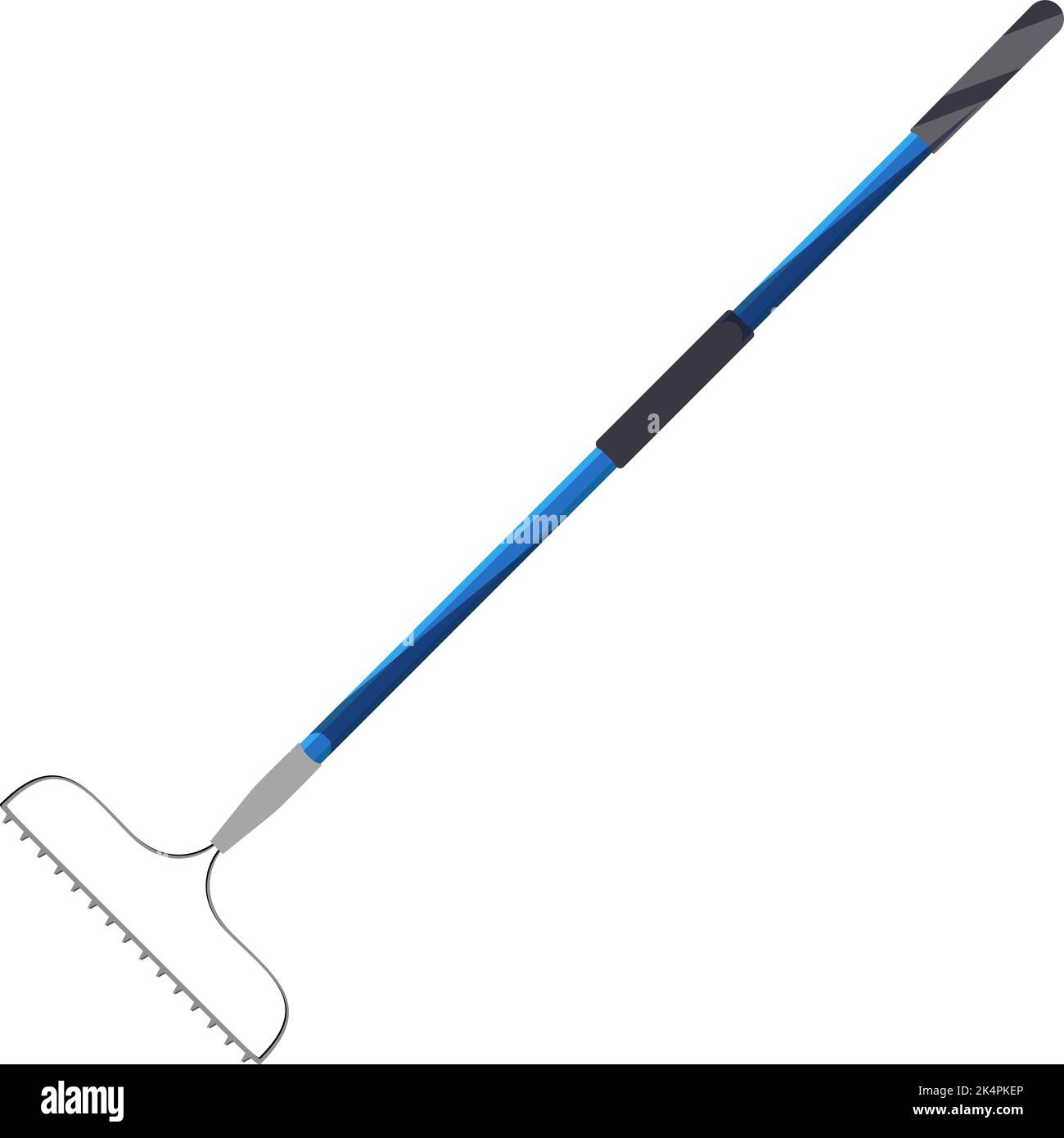 Gardening rakes, illustration, vector on a white background Stock ...