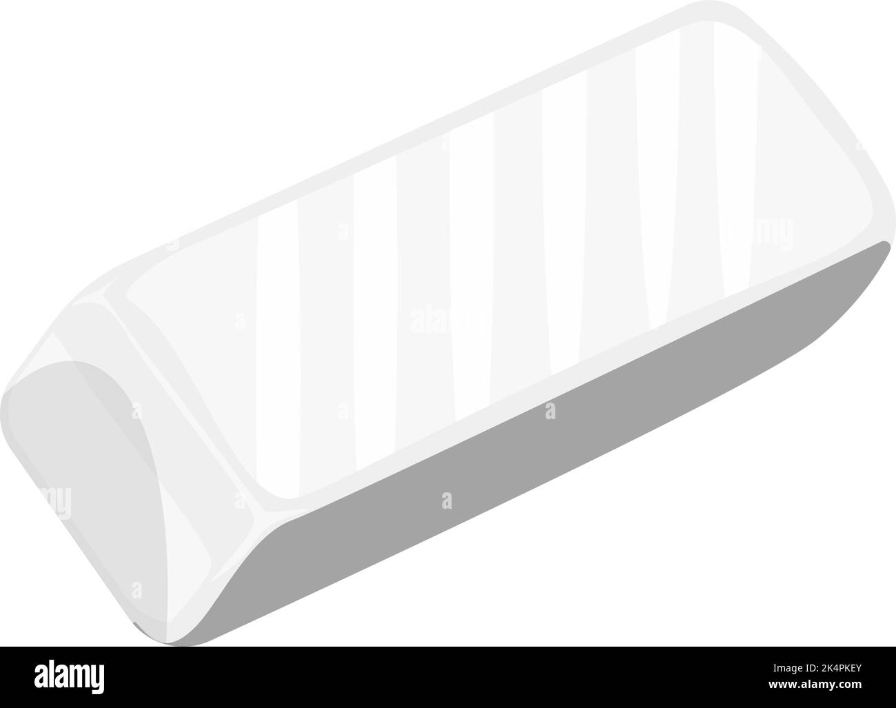White eraser, illustration, vector on a white background Stock Vector ...