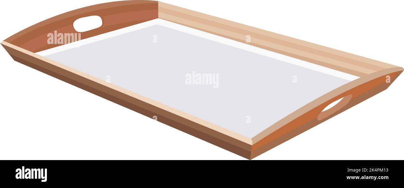 Kitchen tray, illustration, vector on a white background Stock Vector ...