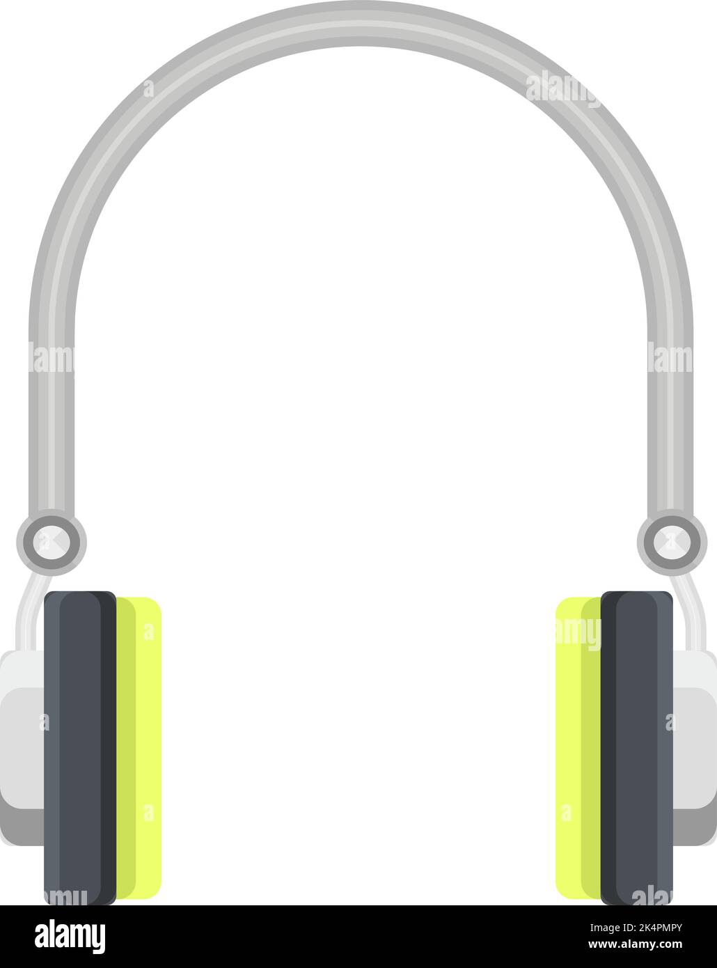 Cordless headphones, illustration, vector on a white background Stock ...