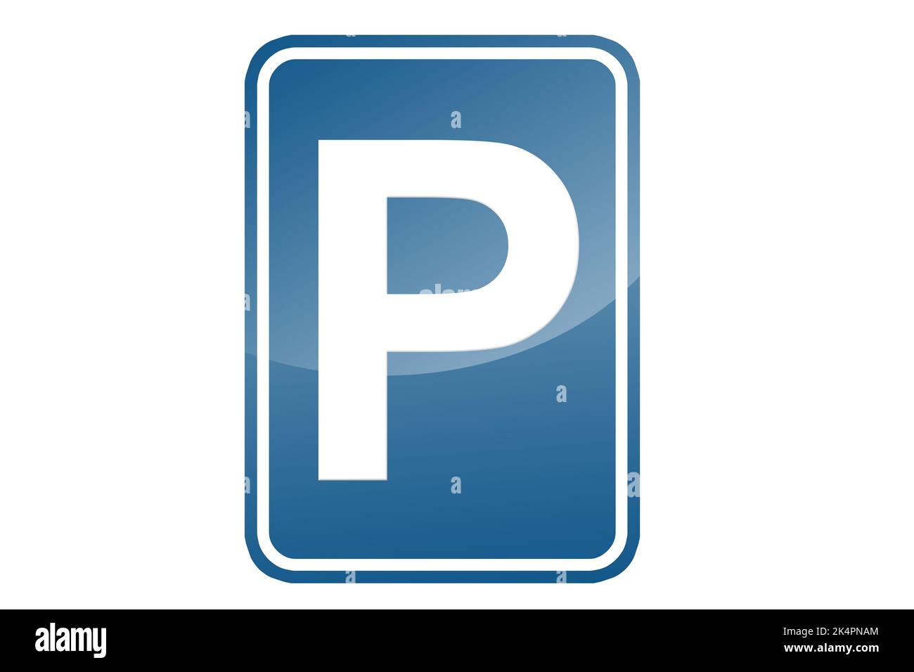Car parking sign and symbol, blue icon for vehicle, 3d rendering Stock ...