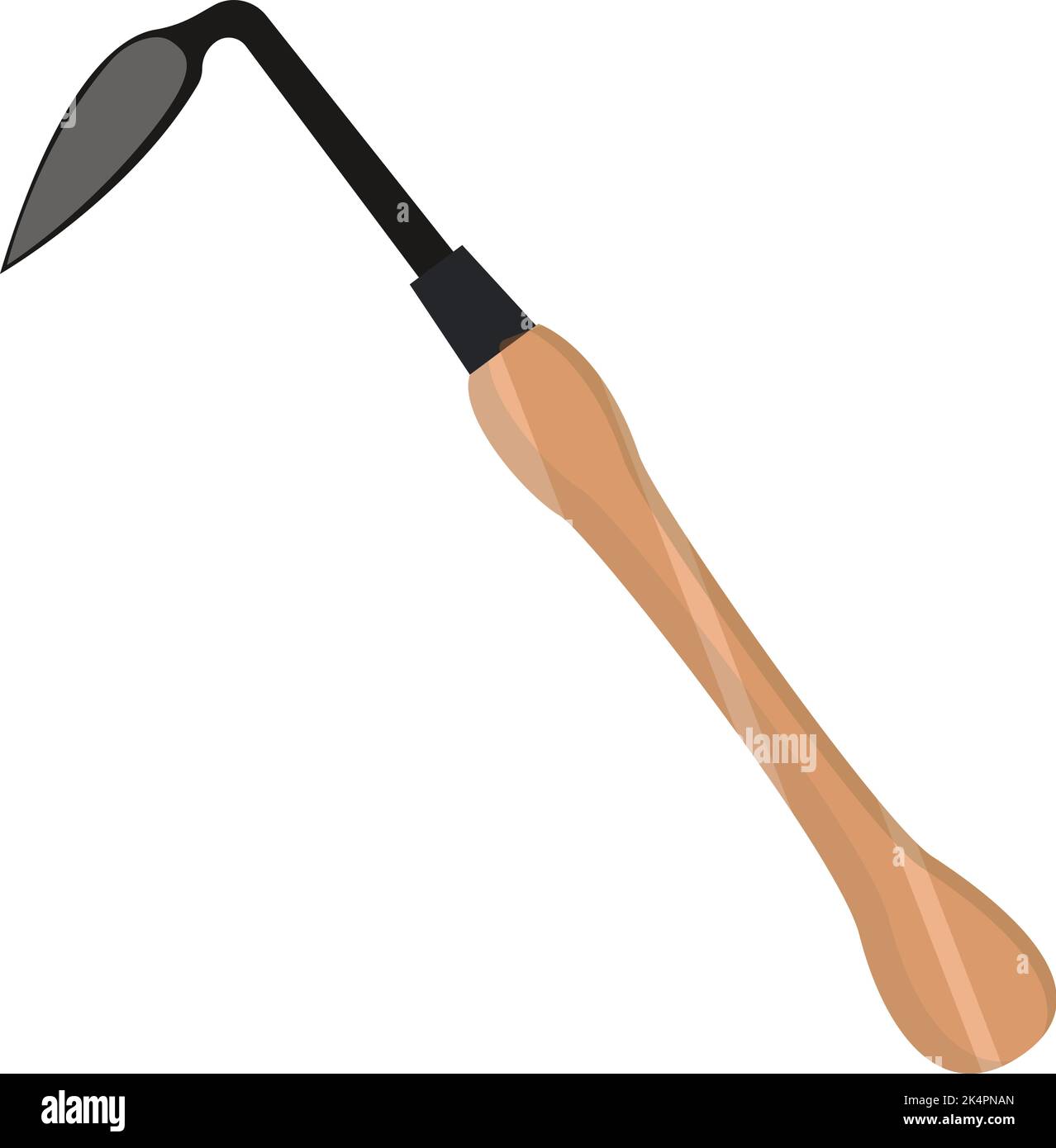 Garden weeder, illustration, vector on a white background Stock Vector ...