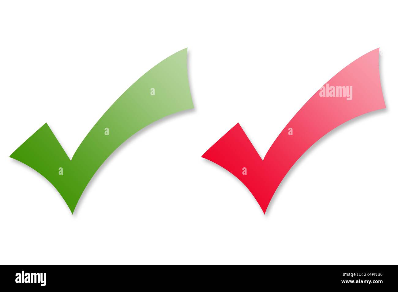 Check mark tick icon isolated on white background, 3d rendering Stock ...