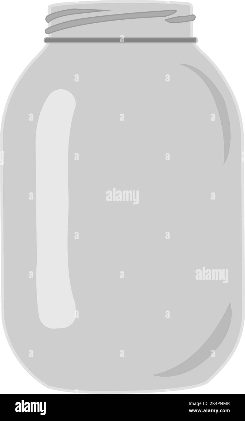 Empty glass food storage Stock Vector Images - Alamy