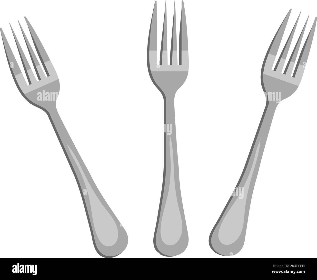 Three forks Stock Vector Images - Alamy