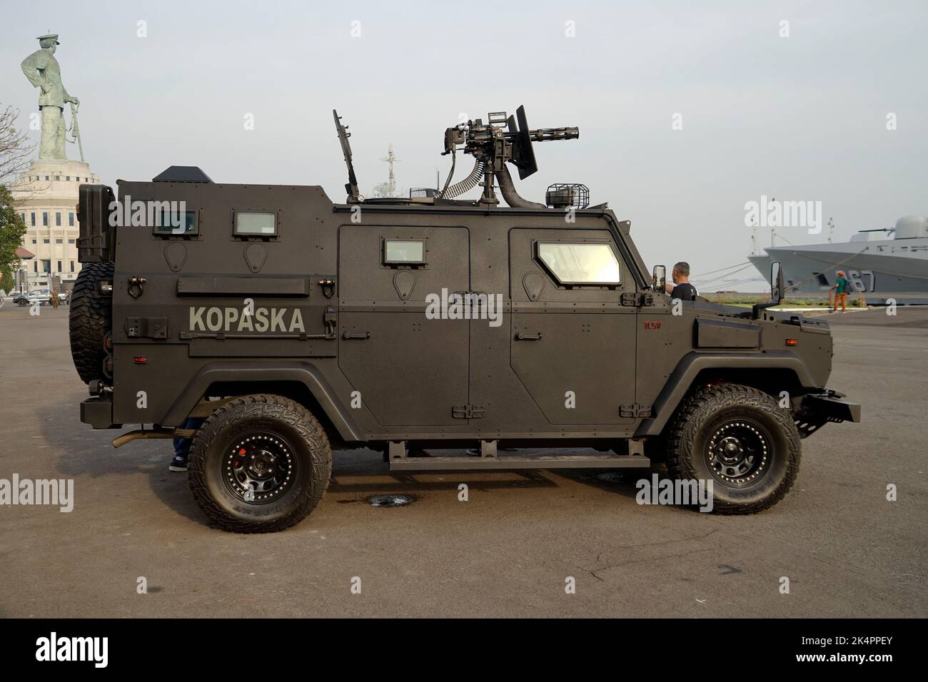 Surabaya, Indonesia, August 2022. Military suv car of Kopaska Stock ...