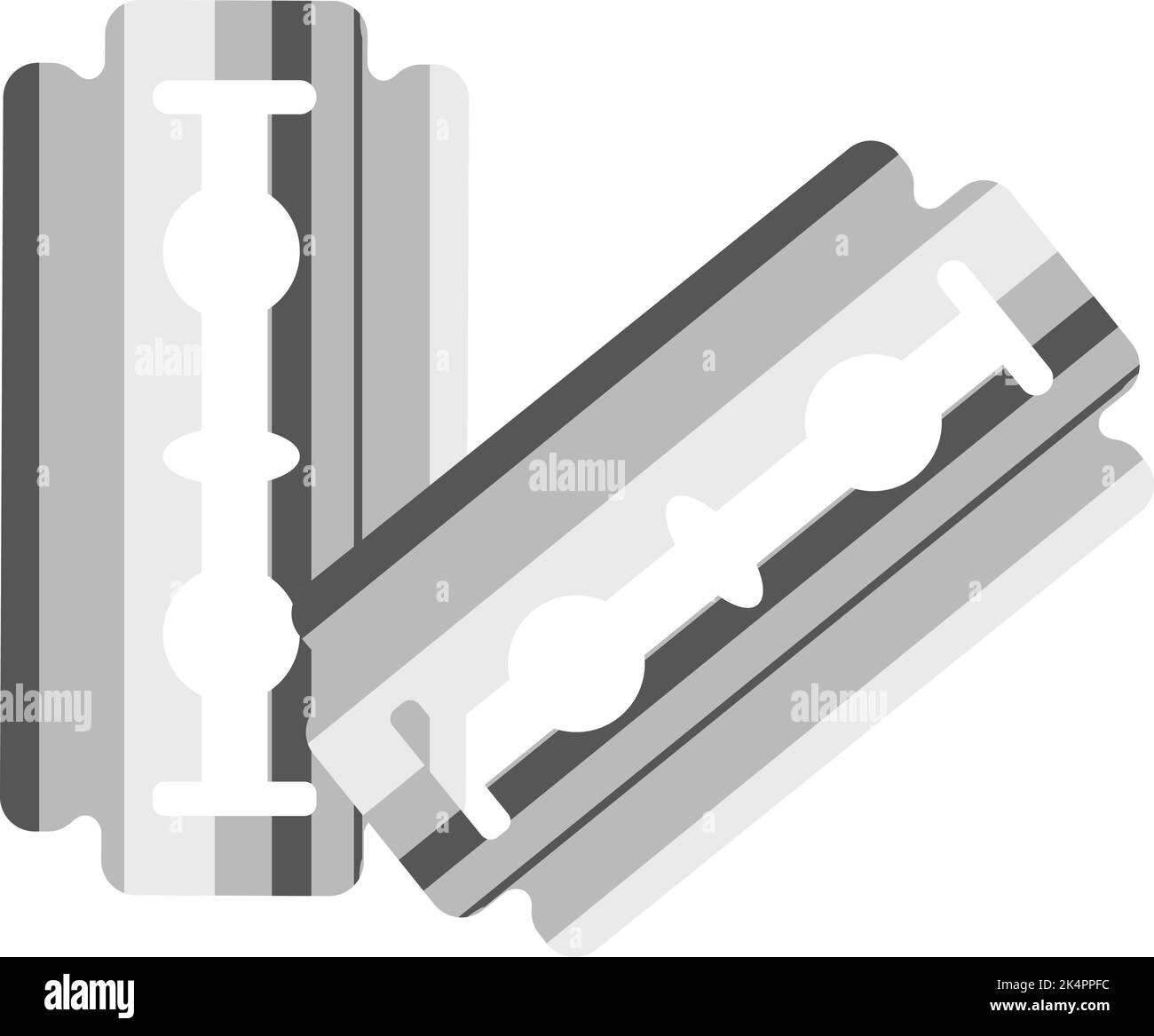 Sharp blades, illustration, vector on a white background Stock Vector ...
