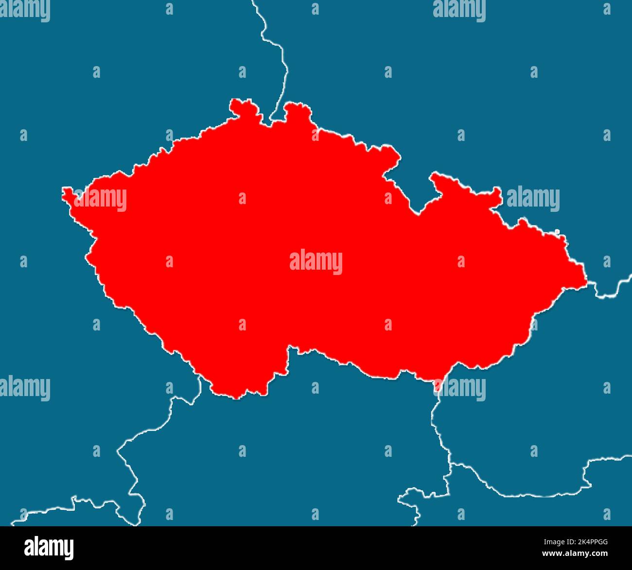 Simplified czech map hi-res stock photography and images - Alamy