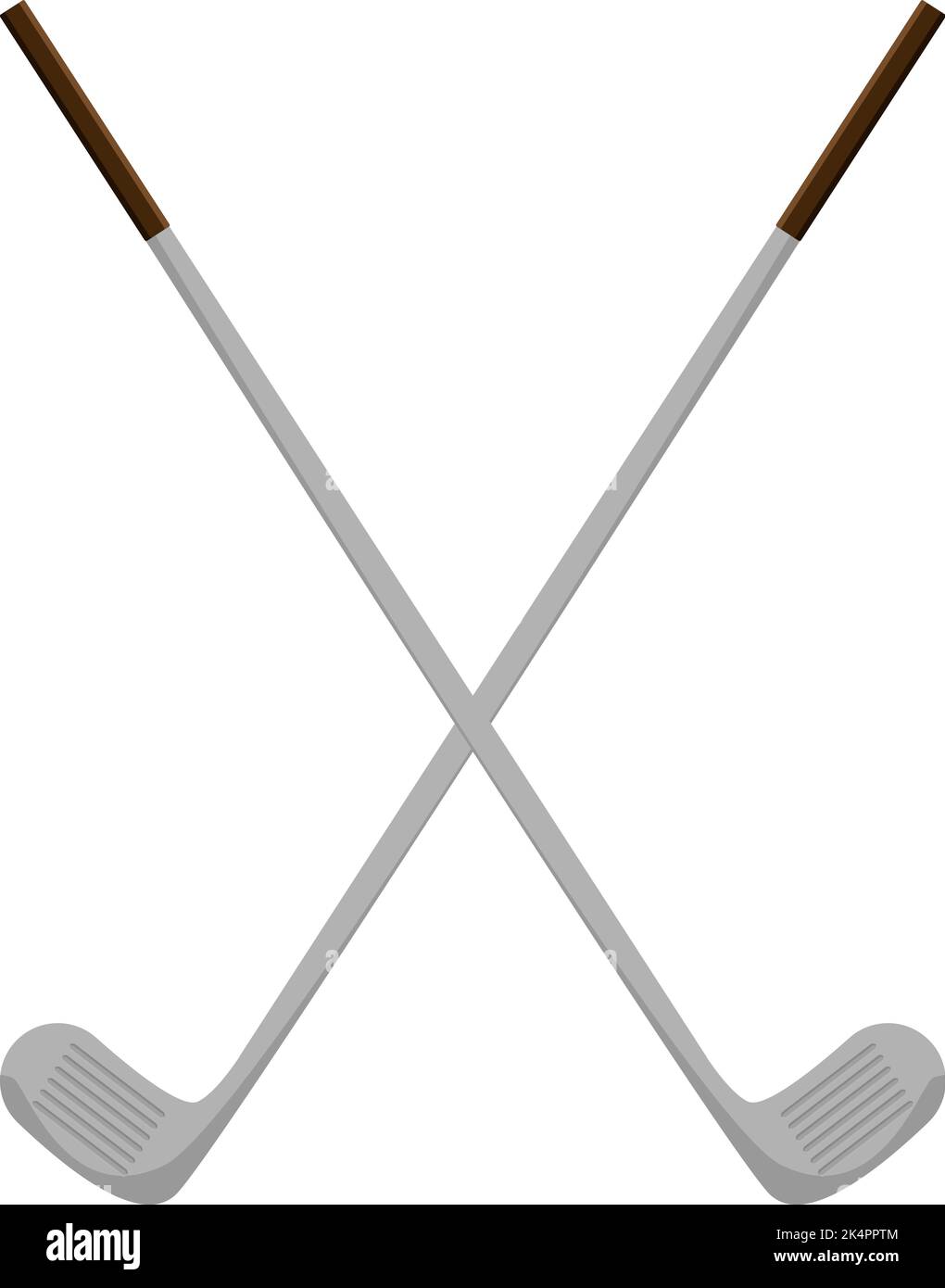 Golf clubs, illustration, vector on a white background Stock Vector ...