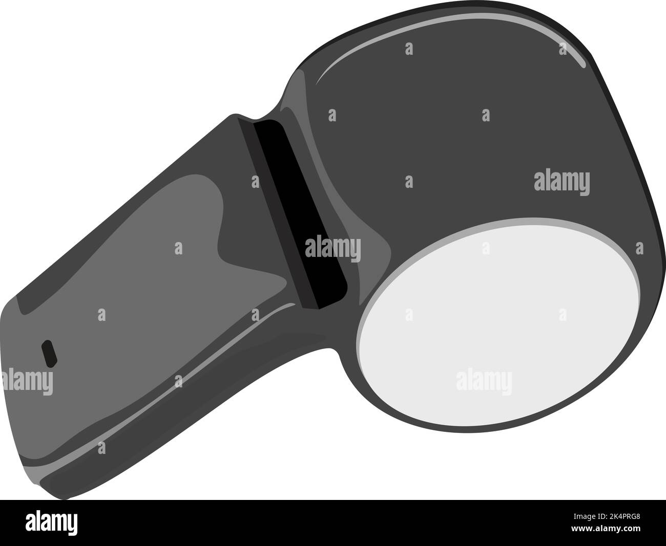 Sport whistle, illustration, vector on a white background Stock Vector ...
