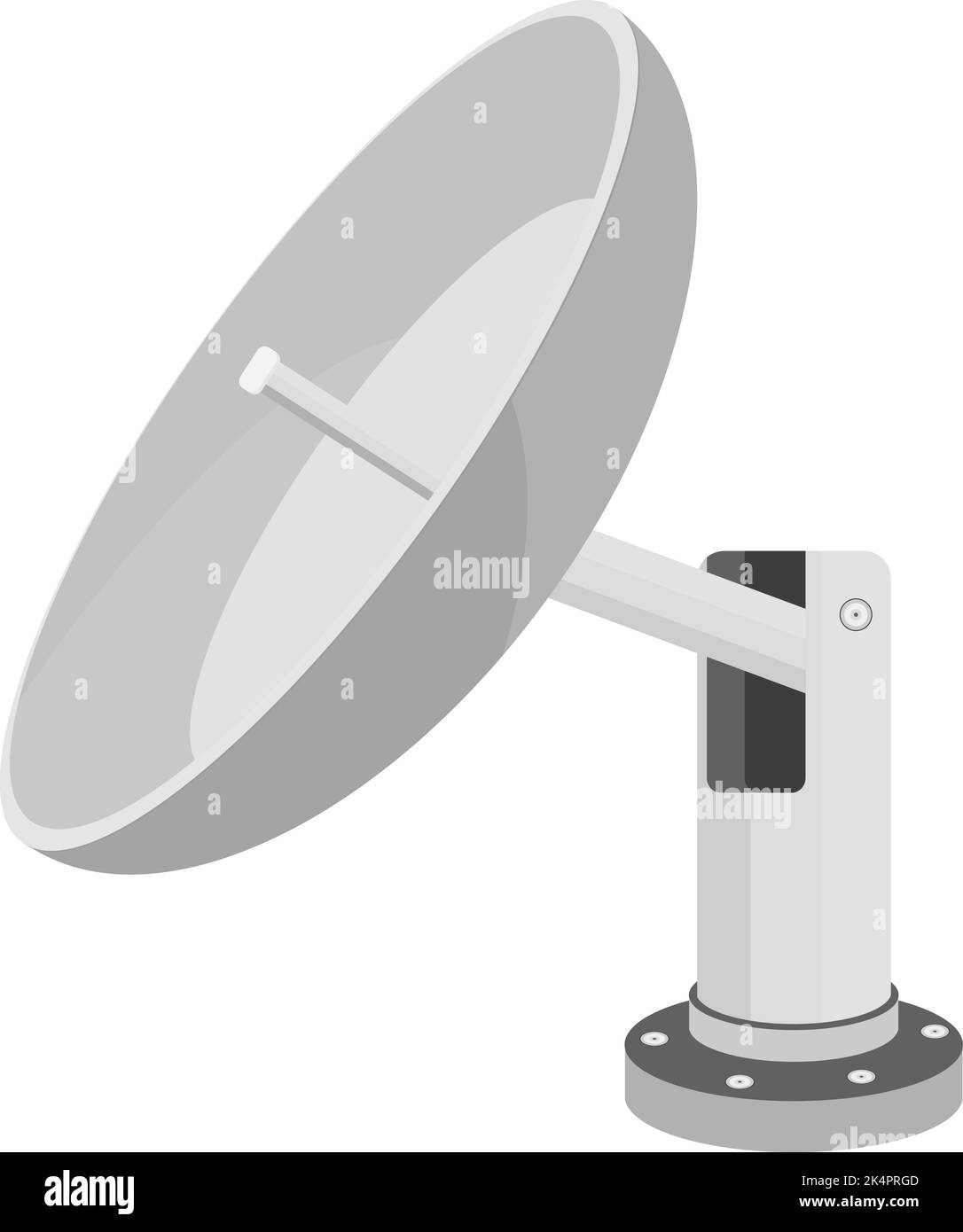 TV Disc receiver, illustration, vector on a white background Stock ...