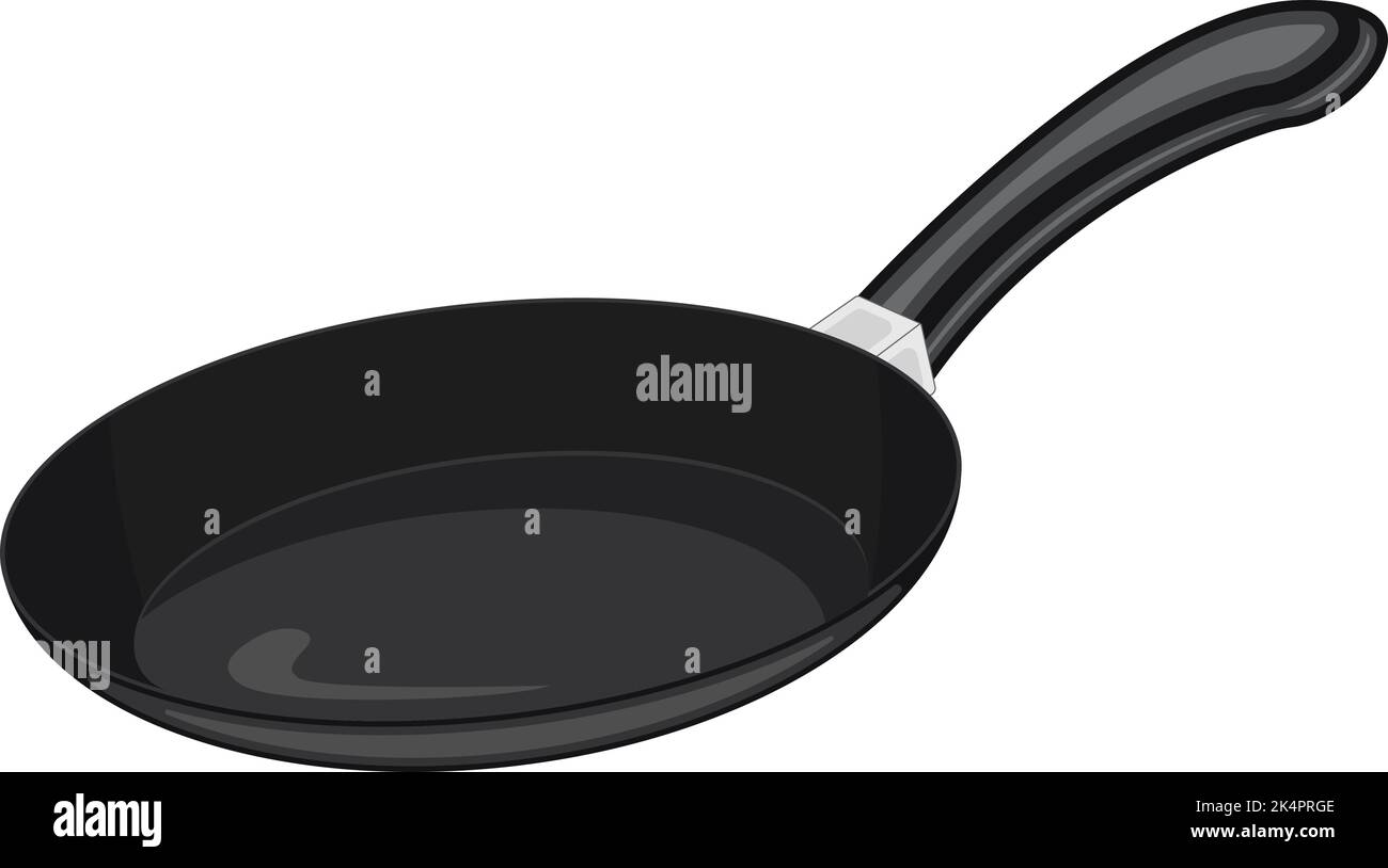 Pan vegetable white background Stock Vector Images - Alamy